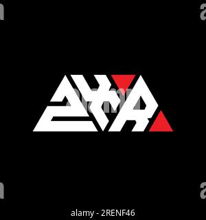 ZXR triangle letter logo design with triangle shape. ZXR triangle logo ...