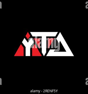 YTJ triangle letter logo design with triangle shape. YTJ triangle logo ...