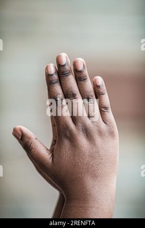 Hands together praying prayers sign yoga Stock Photo - Alamy