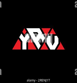 YRV triangle letter logo design with triangle shape. YRV triangle logo ...