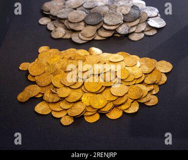 gold and silver coins from the wreck of the Spanish Armada galleon La ...