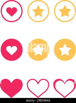 Set of button in different shapes illustration Stock Vector Image & Art ...