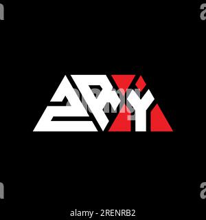 ZRY triangle letter logo design with triangle shape. ZRY triangle logo design monogram. ZRY ...