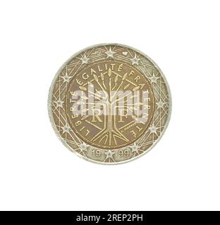 Obverse of Two Euro coin made by Germany, that shows Star symbols ...