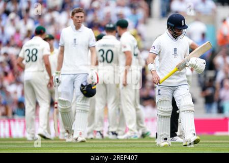 England’s Ben Duckett looks on on day two of the first test of the NRMA ...
