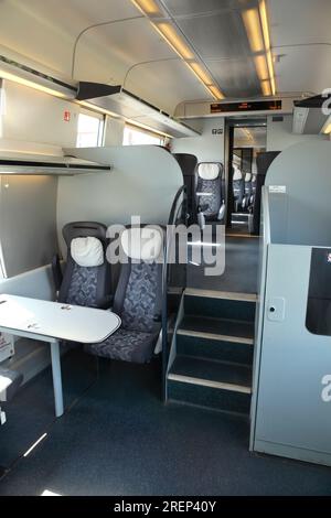 Interior of DSB (Danish Railways) AnsaldoBreda-built IC4 class MG Inter ...