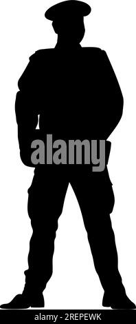 Illustration of security guard and law enforcement officers in uniform ...