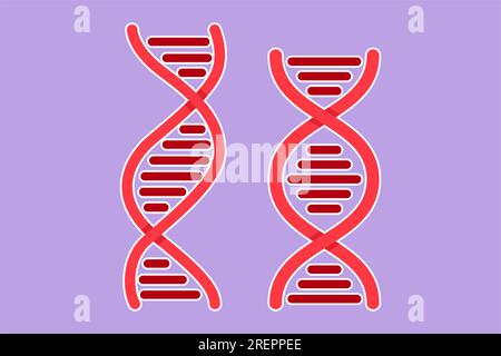 Genetic Code Flat Icon Stock Photo - Alamy