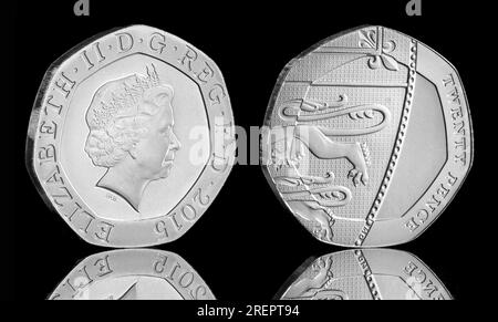 2015 20 pence coin which is the 5th lowest denomination of the United ...