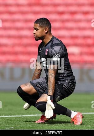 Seny Dieng of Middlesbrough in action during the Pre-season friendly ...