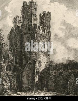 Eagle Tower, Carnarvon Castle 1812 by George Cuitt the Younger Stock ...
