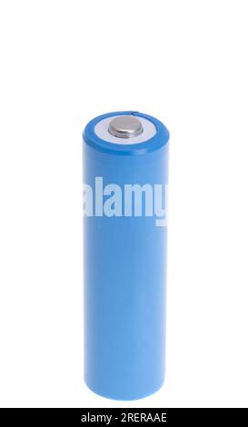 colored batteries isolated on white background Stock Photo - Alamy