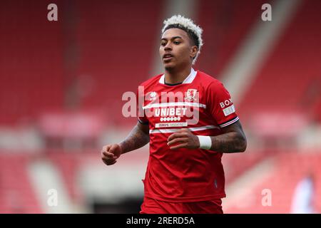 Morgan Rogers of Middlesbrough in action during the Pre-season friendly ...