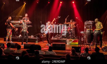 Mokoomba on stage at The Apex Stock Photo - Alamy