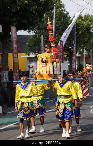 Sisingaan dance from west java. This dance is a symbol of the struggle ...