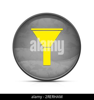 Filter icon on classy splash blue round button Stock Photo - Alamy