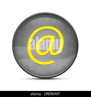 Email address icon on classy splash green round button Stock Photo - Alamy