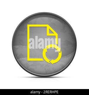 Document process icon on classy splash green round button Stock Photo ...