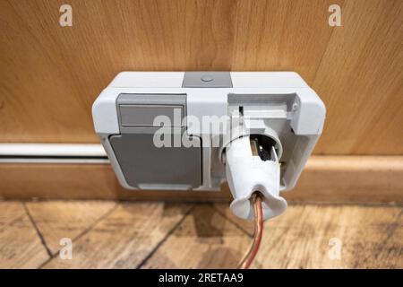 Defective electrical equipment Accident risk electric shock Stock Photo ...