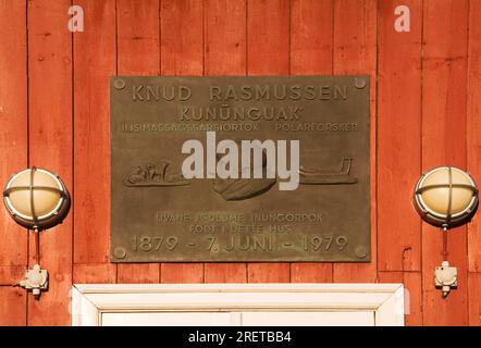 Birthplace of Knud Rasmussen, Greenland, Denmark Stock Photo - Alamy