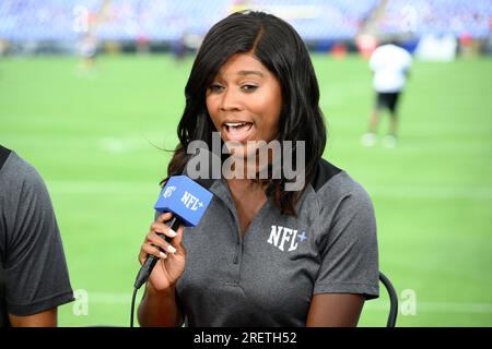 NFL Network reporter Sherree Burruss reports from Baltimore Ravens NFL ...