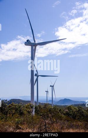 Wind Farm Towers and Turbines, Mt Edith Windfarm, North Queensland ...