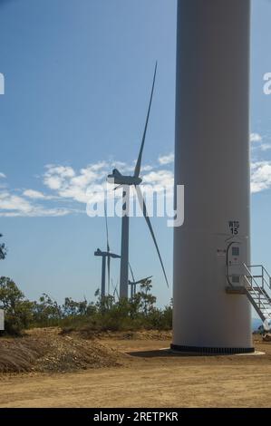 Wind Farm Towers and Turbines, Mt Edith Windfarm, North Queensland ...