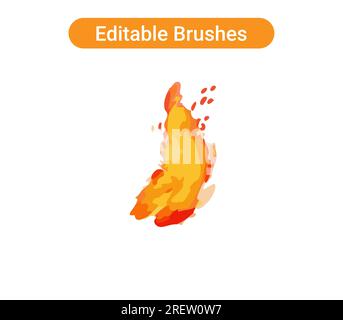 Watercolor splatter effect. Brush strokes background. - vector Stock ...