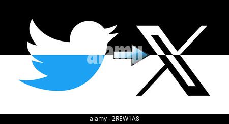 New twitter logo x 2023 twitter x vector logo Stock Vector Image & Art ...