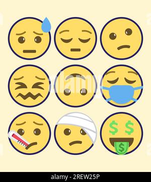 Iphone Whatsapp emojis. High quality emoticons isolated on a white ...