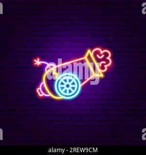 Cannon Neon Sign Stock Vector Image & Art - Alamy
