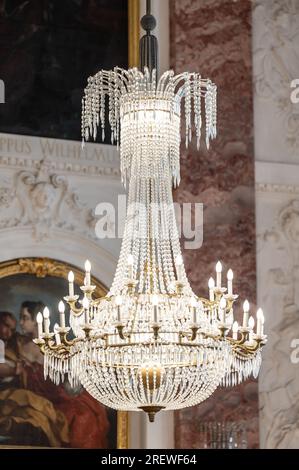 Mannheim, Germany. 28th July, 2023. Chandeliers hang in the Knights ...