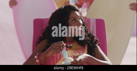 ISSA RAE in BARBIE (2023), directed by GRETA GERWIG. Credit: WARNER ...