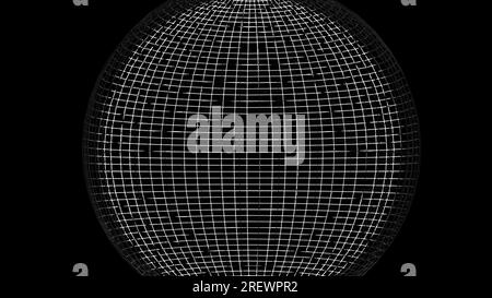 wireframe sphere. Computer generated 3d render Stock Photo - Alamy