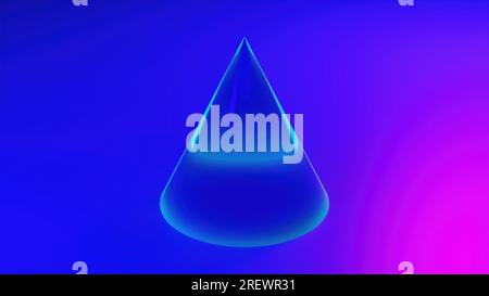Abstract 3d cone. Computer generated render Stock Photo - Alamy