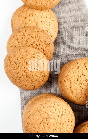 the porous structure of real round cookies, round cookies made from ...