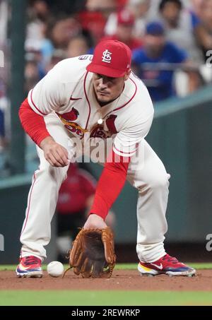 St. Louis Cardinals' Nolan Arenado batting during the third inning of a ...