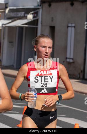 Albi, France. 30th July, 2023. Louise Maraval, French champion in the ...