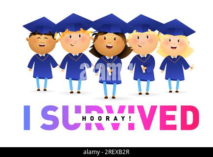 I Survived graduation poster design Stock Vector Image & Art - Alamy