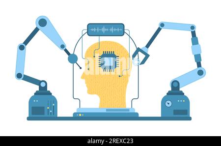 AI Technology in Manufacturing abstract concept vector illustrations ...