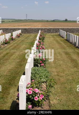 Regina Trench CWGC cemetery of the Great War Stock Photo - Alamy