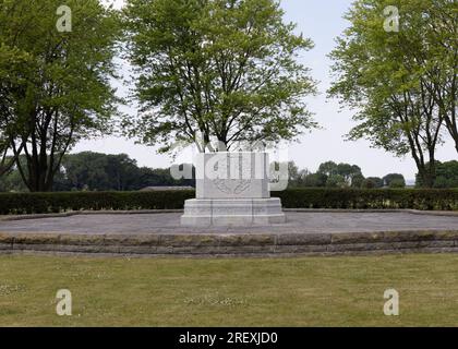 Canadian Memorial at Courcelette on the Somme remembering the battles ...