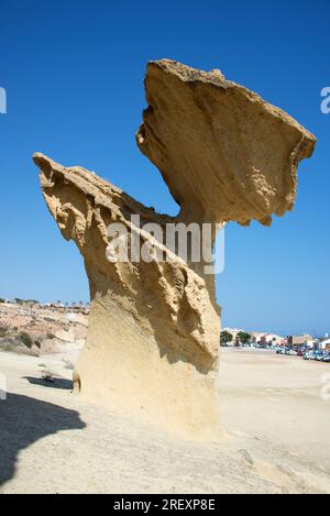Mushroom rock or pedestal rock. Mushroom rocks are formed by erosion or ...
