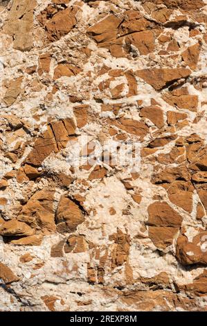 Breccia is a clastic sedimentary rock composed by broken fragments of ...