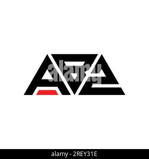 ABZ triangle letter logo design with triangle shape. ABZ triangle logo ...