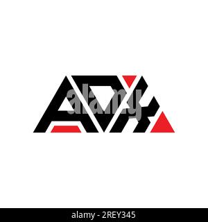 ADX triangle letter logo design with triangle shape. ADX triangle logo ...