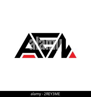 AEN triangle letter logo design with triangle shape. AEN triangle logo ...