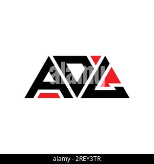 ADL triangle letter logo design with triangle shape. ADL triangle logo ...