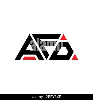 AFD triangle letter logo design with triangle shape. AFD triangle logo ...