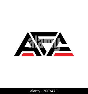 AFF triangle letter logo design with triangle shape. AFF triangle logo ...